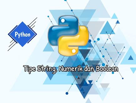 Tipe String Numerik Dan Boolean BelajarPython SukaCode