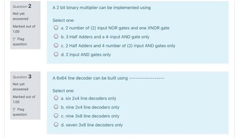 Solved A2 Bit Binary Multiplier Can Be Implemented Using Chegg