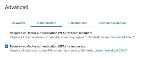 announcing the ability to require two factor authentication for end