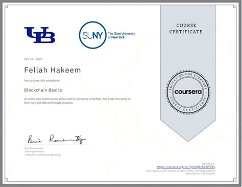Fellah Hakeem On Linkedin Blockchain Coursera Continuouslearning