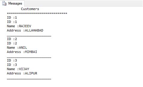 Create A Simple Cursor In Sql Server Mindstick