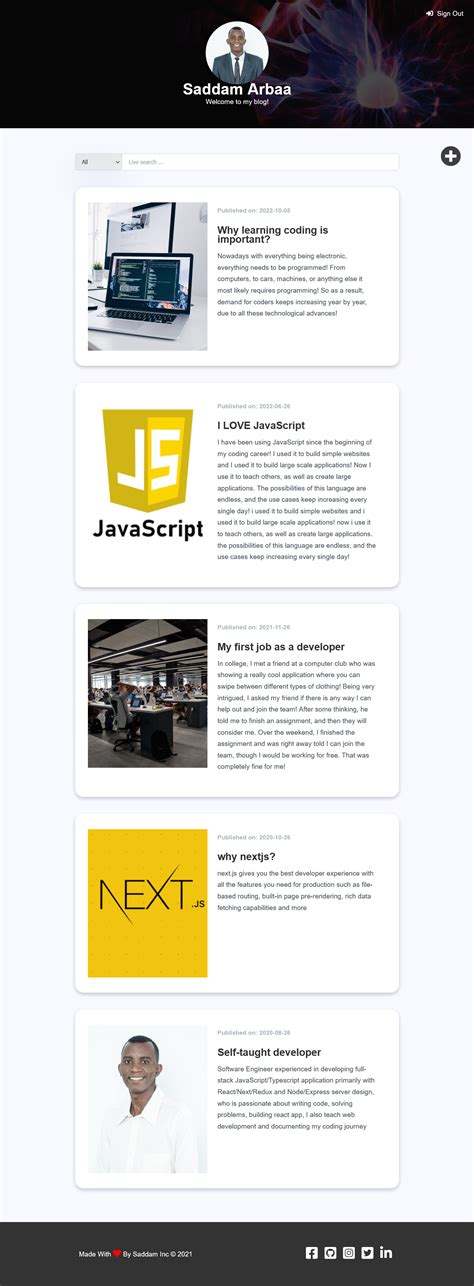 Github Saddamarbaa Blog App Typescript Building Blog App With