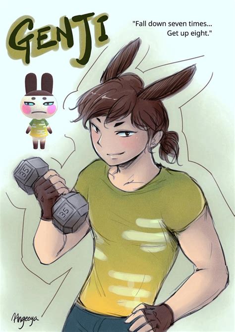 I Drew My Favorite Villager Genji In Human Form This Is My First Ac