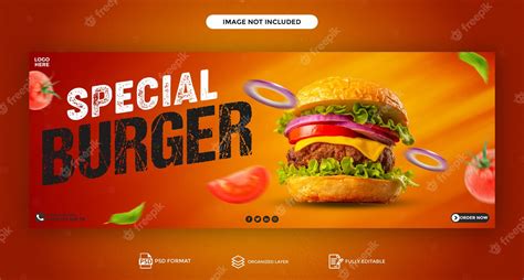 Premium Psd Psd Delicious Burger Food Promotion Banner And Facebook