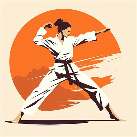 Premium Photo 3d Illustration For Karate Made With Generative Ai
