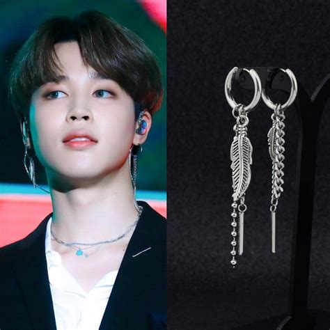 Buy Kpop Idol Feather Earrings Online Kpopheart