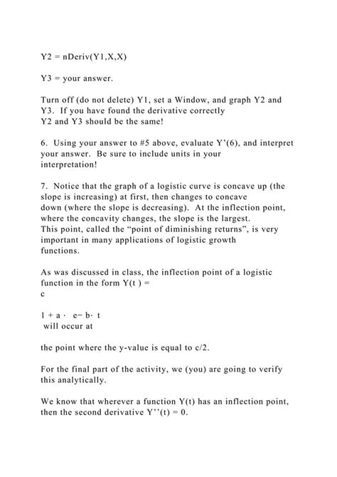 Calculus Application Problem 3 Name Docx