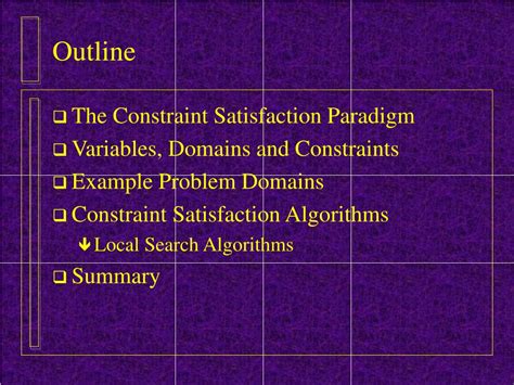 ppt principles of intelligent systems constraint satisfaction local