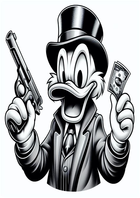 Desenho Para Tatuagem Tio Patinhas Png Artes Visuais