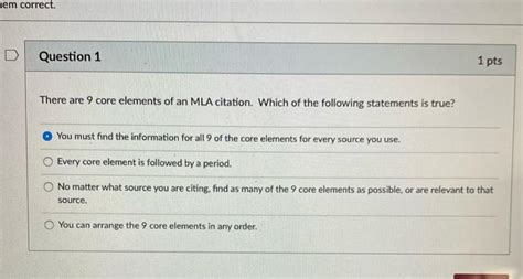 Solved Nem Correct Question 1 1 Pts There Are 9 Core