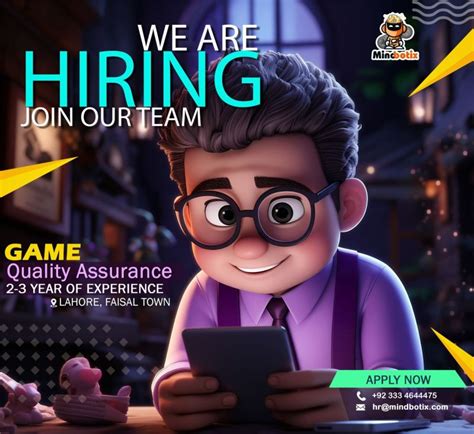 Lahore Based Join Our Team Were Hiring A Mobile Games Qa Send Your