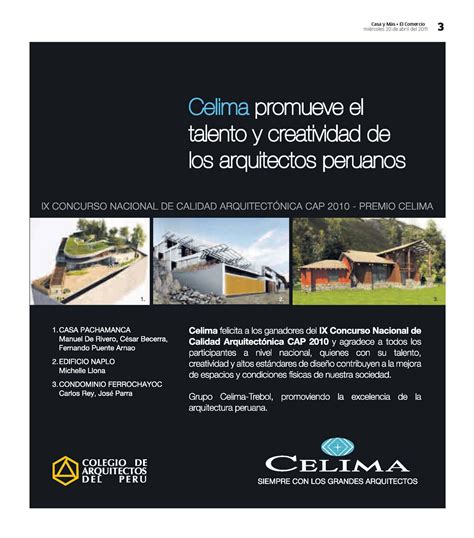Bitácora Arquitectura Peruana Ganadores IX Concurso Nacional de