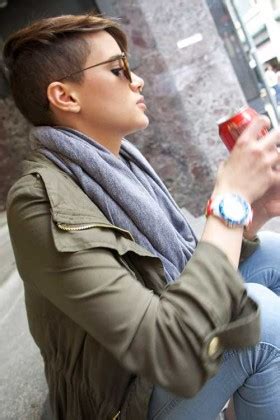 Shaved Pixie Pixie Cut Haircut For