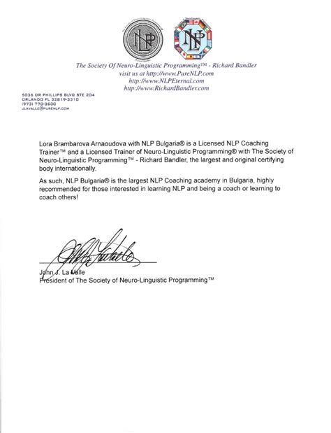 НЛП България Nlp Bulgaria On Linkedin A Great Acknowledgment For Nlp Bulgaria And Lora