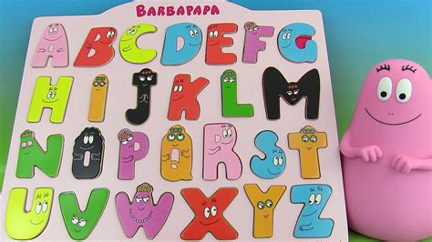 Apprendre l alphabet français avec Barbapapa Jouet d encastrement Learn