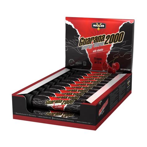 Guarana 2000 Shots (20 x 25 ml) - купить Энергетики Maxler в Киеве и ...