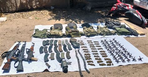 Guardia Nacional Decomisa Armas Y Equipo Táctico Tras Persecución En