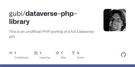 Github Gubidataverse Php Library This Is An Unofficial Php Porting Of A Full Dataverse Api