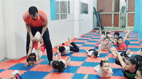 تمرين جمباز للمبتدئين في اسوان Youtube