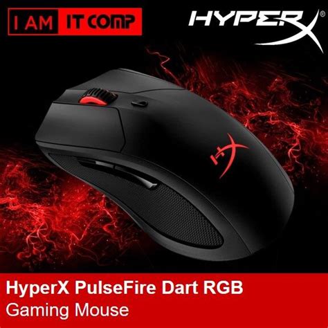 hyperx pulsefire dart rgb wireless gaming mouse with 6 programming