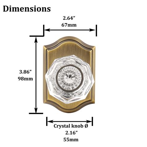 Gobrico Half Dummy Door Knobs In Antique Brassoctagon