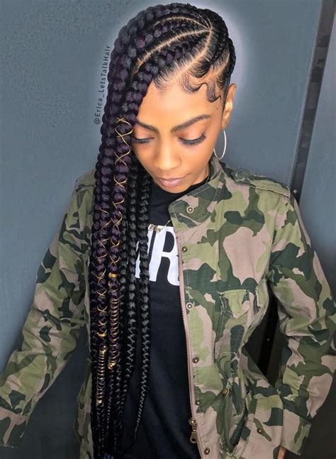 Inspiring Examples Of Goddess Braids Side Cornrows Goddess Braids My