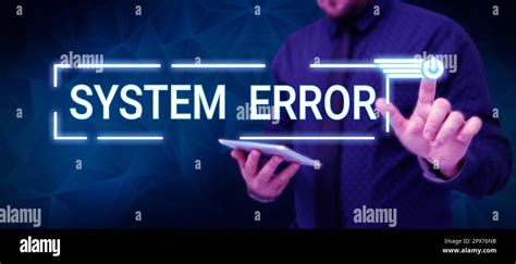 Text Caption Presenting System Error Internet Concept Technological