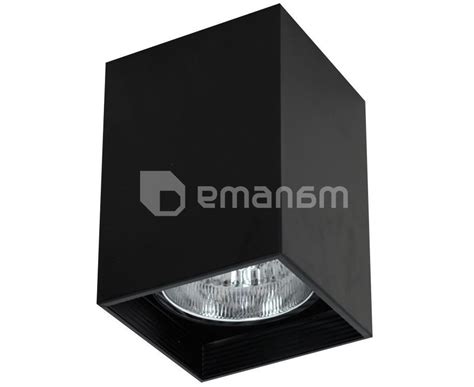 სანათი წერტილოვანი Luminex Downlight Sguare 7245 1xe27 60w შავი