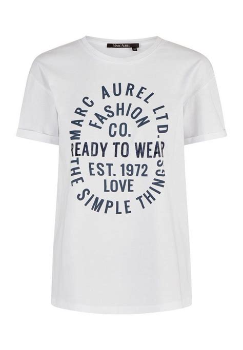 Marc Aurel T Shirt And Langarmshirt Printshirt Aus Organic Cotton
