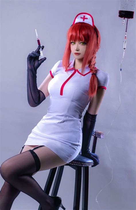 Chainsaw Man Makima Nurse Cosplay Outfit Hobbies And Toys Memorabilia
