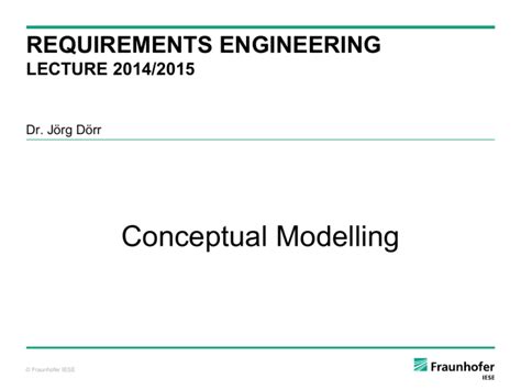 Conceptual Modeling Software Engineering Process