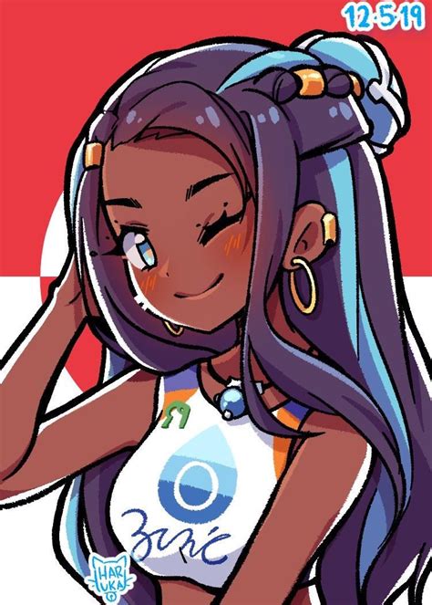 Pokemon Nessa With Images Black Anime Characters Hot Sex Picture