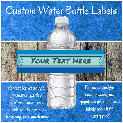 Water Bottle Label Template