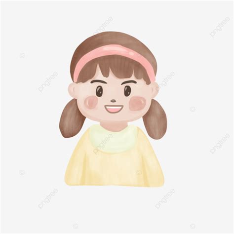 웃는 소녀의 그림 미소 어린 소녀 삽화 아이 Png 일러스트 및 Psd 이미지 무료 다운로드 Pngtree