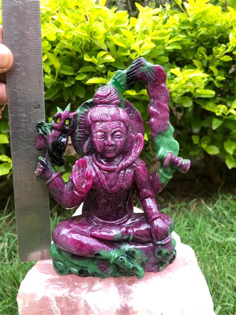 ruby shiva shiv indian god ruby zoisite precious stone etsy