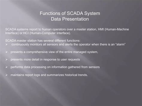 Implementation Of Scada System In Mci Pptx
