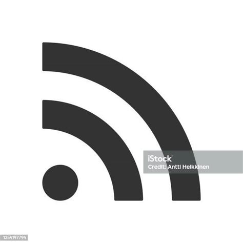 Wifi 아이콘 와이파이 기호 무선 인터넷 연결 표지판입니다 심플한 플랫 쉐이프 로고 흰색 배경에 고립 된 검은 실루엣 벡터