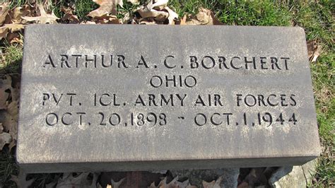 Pvt Arthur Albert Carl Borchert 1898 1944 Find A Grave Memorial