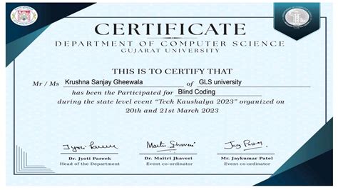 Krushna Gheewala On Linkedin Blindcoding Techkaushalya