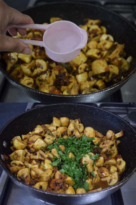 Mushroom Sukka Recipe Mushroom Chukka Mushroom Dry Masala Rumkis