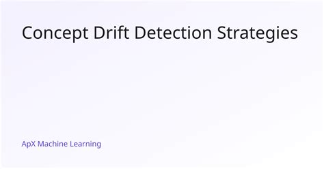 concept drift detection strategies
