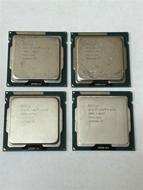 Cpu Intel Core I7 3770 Sr0pk 340ghz 4個セットcore I7｜売買されたオークション情報、yahoo
