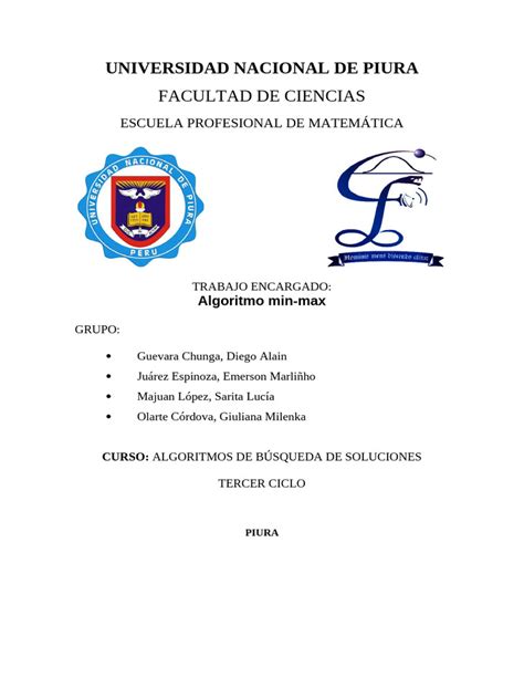 Algoritmo Minmax Pdf Algoritmos Algoritmos Y Estructuras De Datos