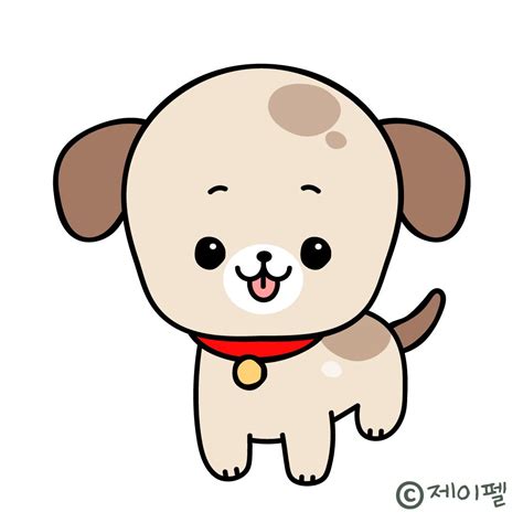 귀여운 강아지 일러스트 그리기 강좌 네이버 포스트