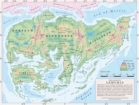 This Map Of Lemuria Is Part Of My Current Wip An Atlas Of Yarthon It