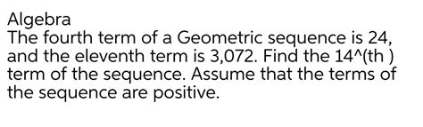 Answered M Of A Geometric Sequ Nth Term Is Bartleby