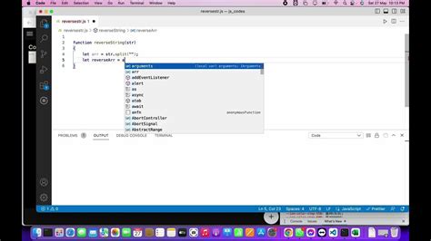 How To Reverse String In Javascript Youtube