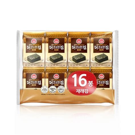 해표 더고소한 재래김 도시락김 4g X 16봉 8개 1박스 홈플러스 판매자택배