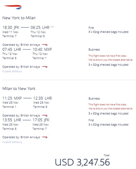 New First Class Fares From The East Coast To Europe From 3247 Rt