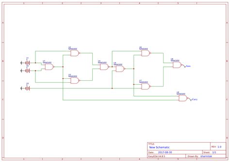 Full Adder Nand EasyEDA Open Source Hardware Lab